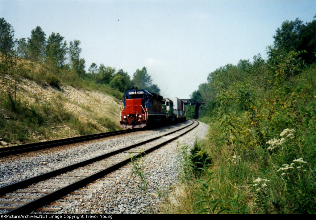 HLCX 6522, BN 6815 at Burke. Date is approximate.